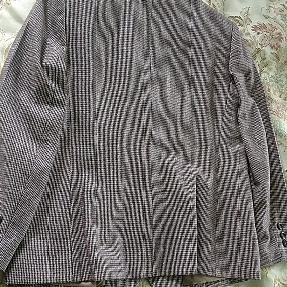 jcpenney | Jackets & Coats | Jcpenney 2 Button Tan Navy And Burgundy ...